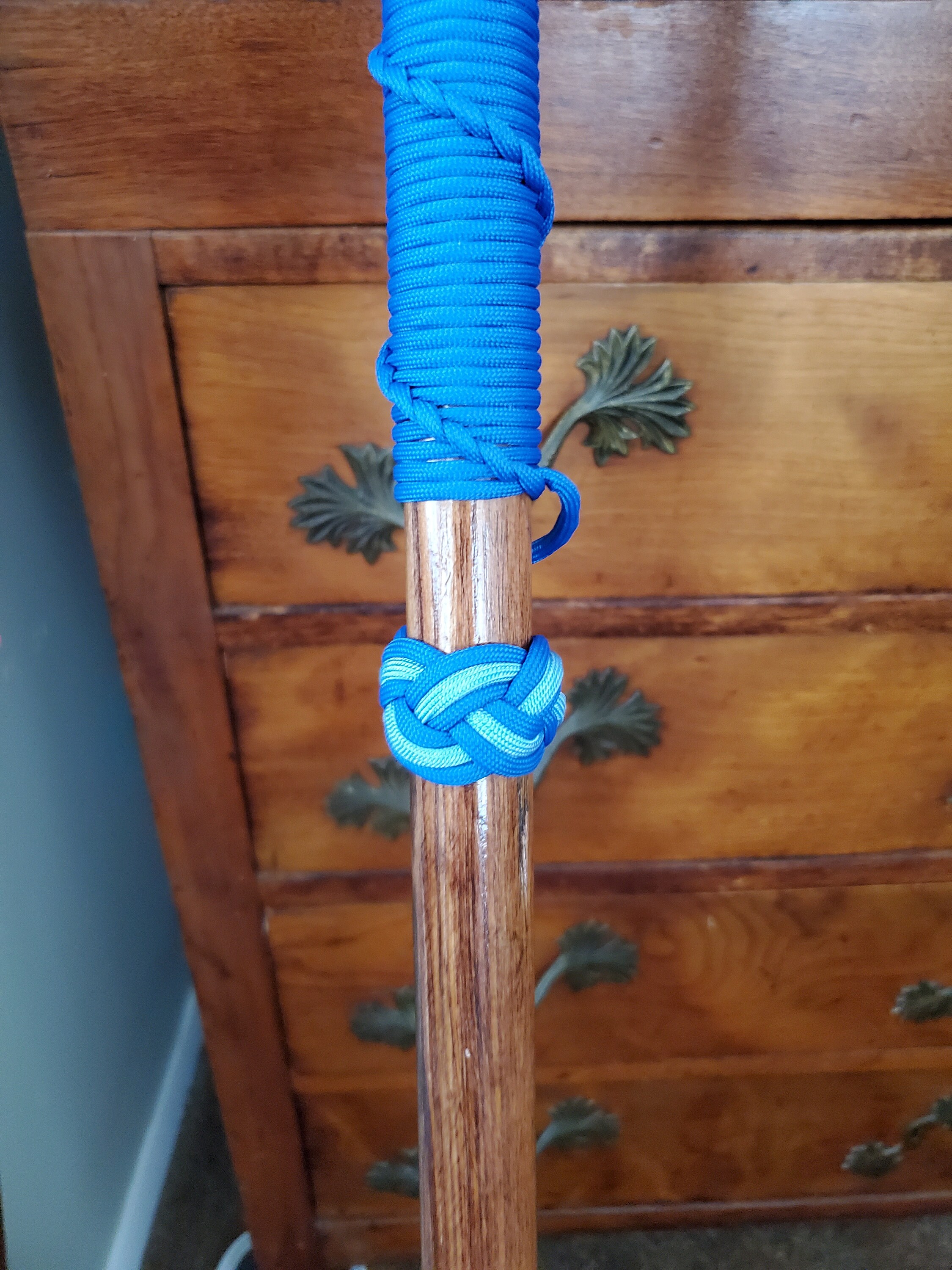 Hiking Staff / Walking Stick / Blue Hiking Stick - Etsy