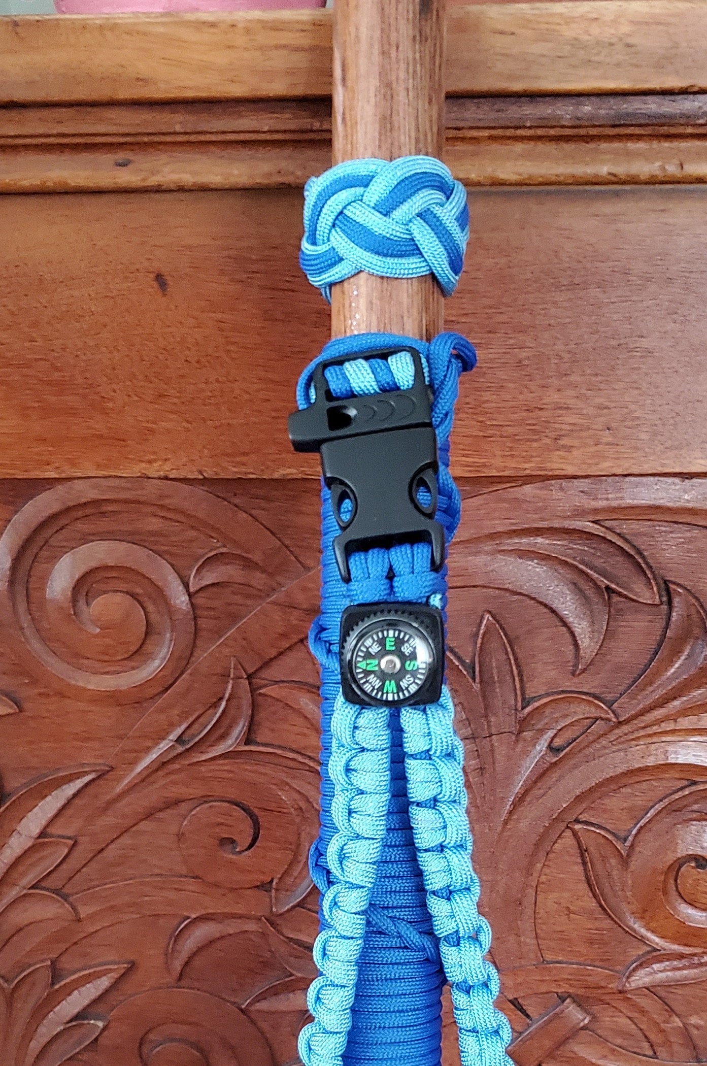 Hiking Staff / Walking Stick / Blue Hiking Stick - Etsy