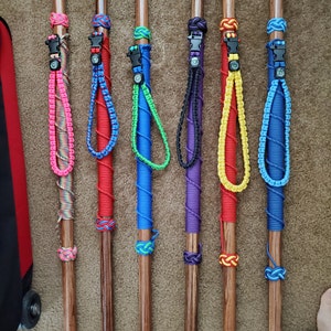 Purple and Black Hiking Staff / Walking Stick / Purple Hiking Staff - Etsy