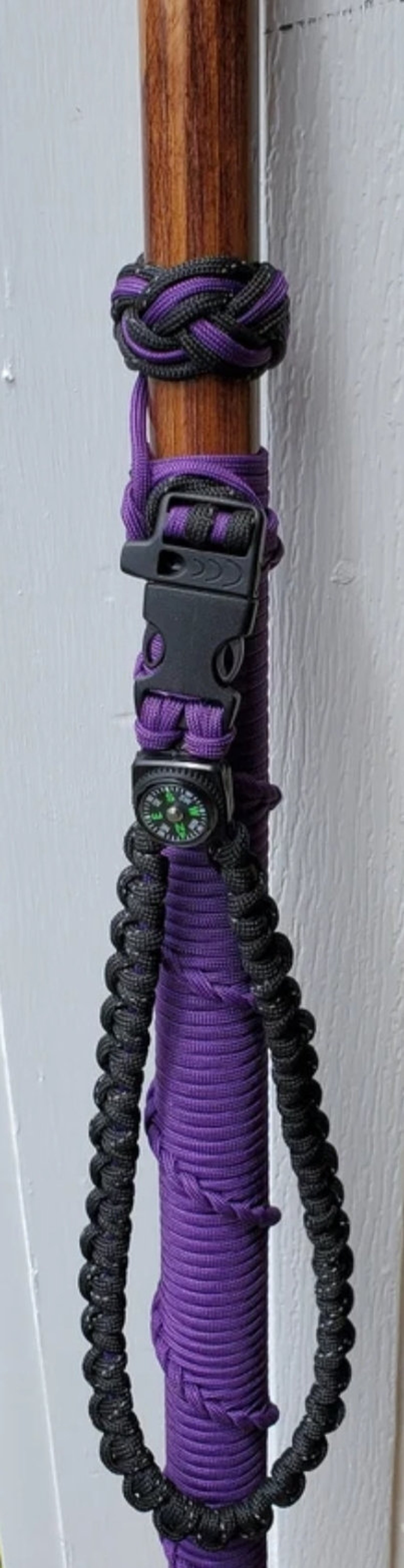 Purple and Black Hiking Staff / Walking Stick / Purple Hiking Staff - Etsy