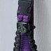 Purple and Black Hiking Staff / Walking Stick / Purple Hiking Staff - Etsy