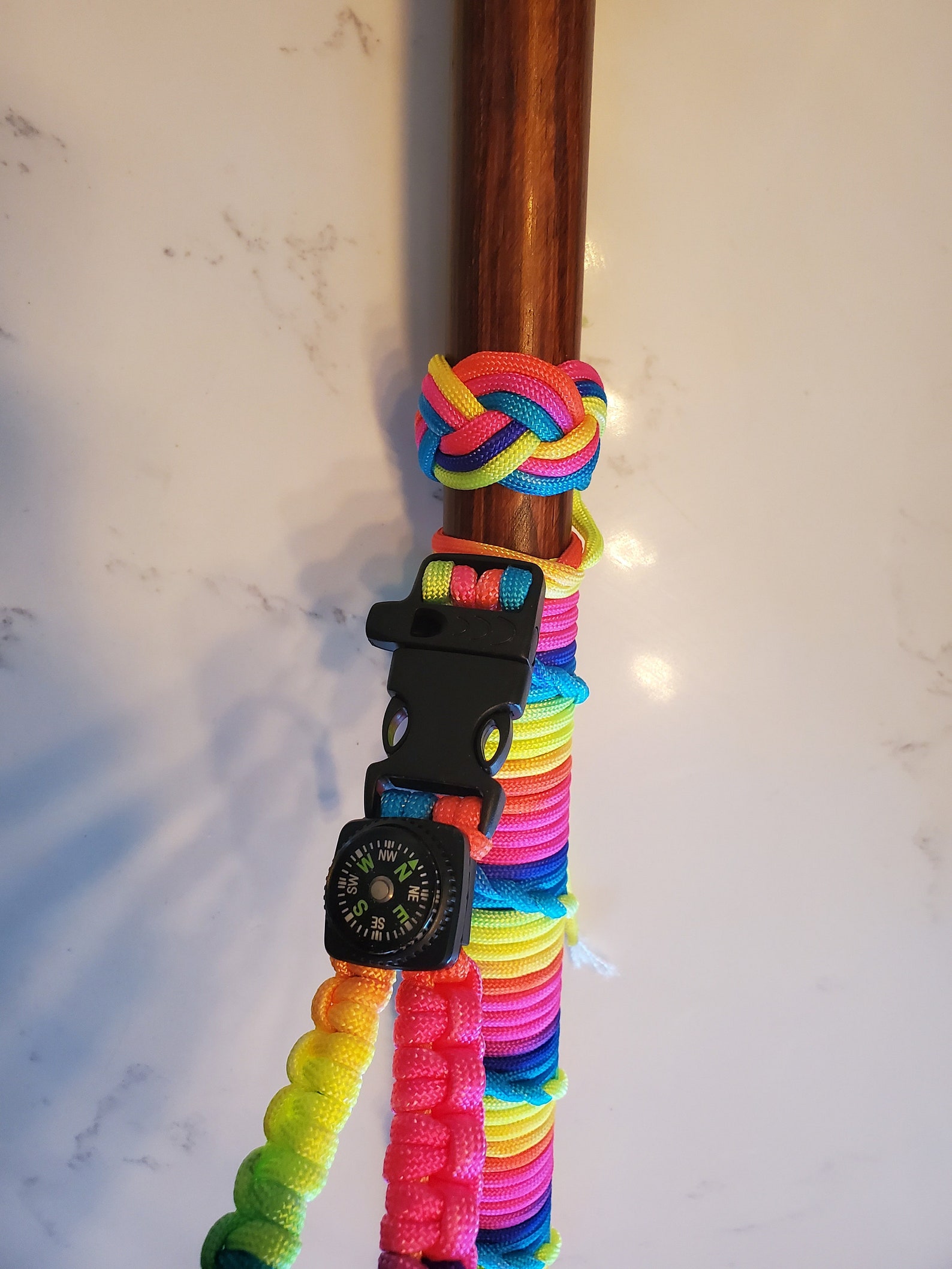 Rainbow Hiking Staff / Walking Stick - Etsy