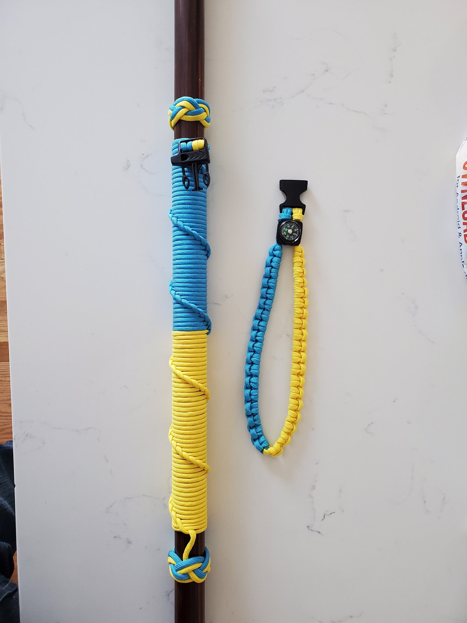 Ukraine Hiking Staff / Ukrainian Flag Walking Stick / Ukraine Flag - Etsy