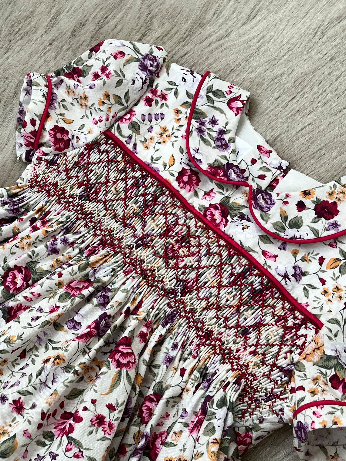 Hand Smocked Girls Dress Age 3-4 Years - 10001 - Etsy UK