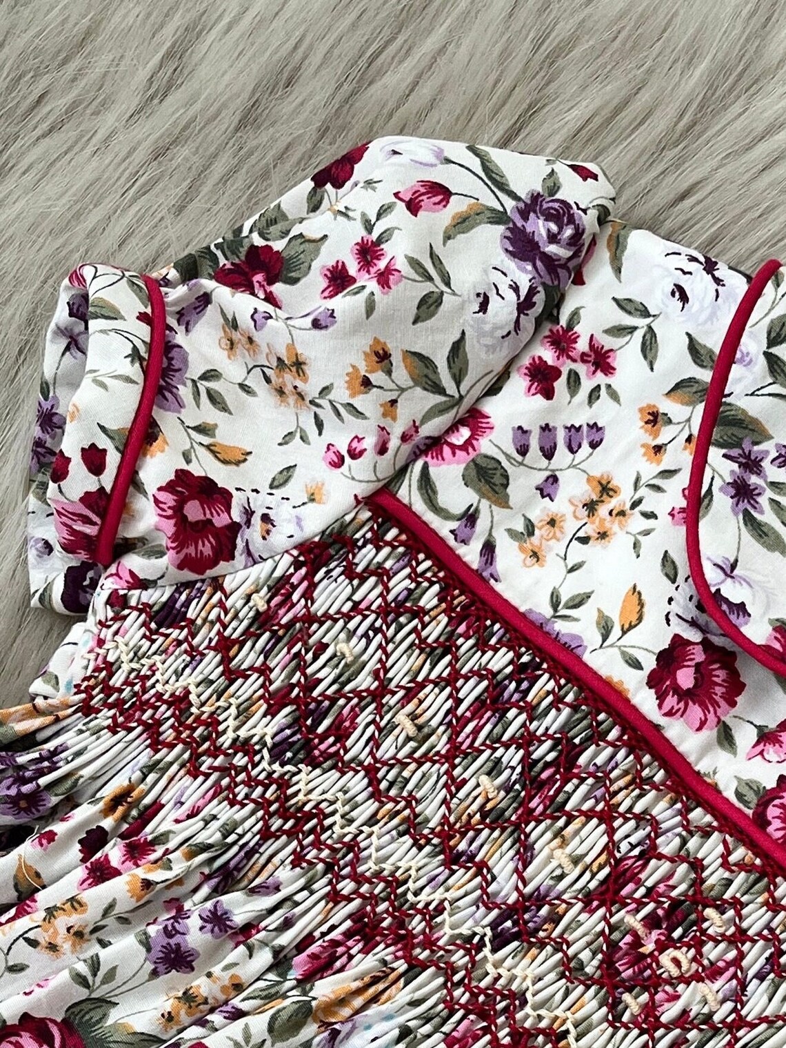 Hand Smocked Girls Dress Age 3-4 Years - 10001 - Etsy UK