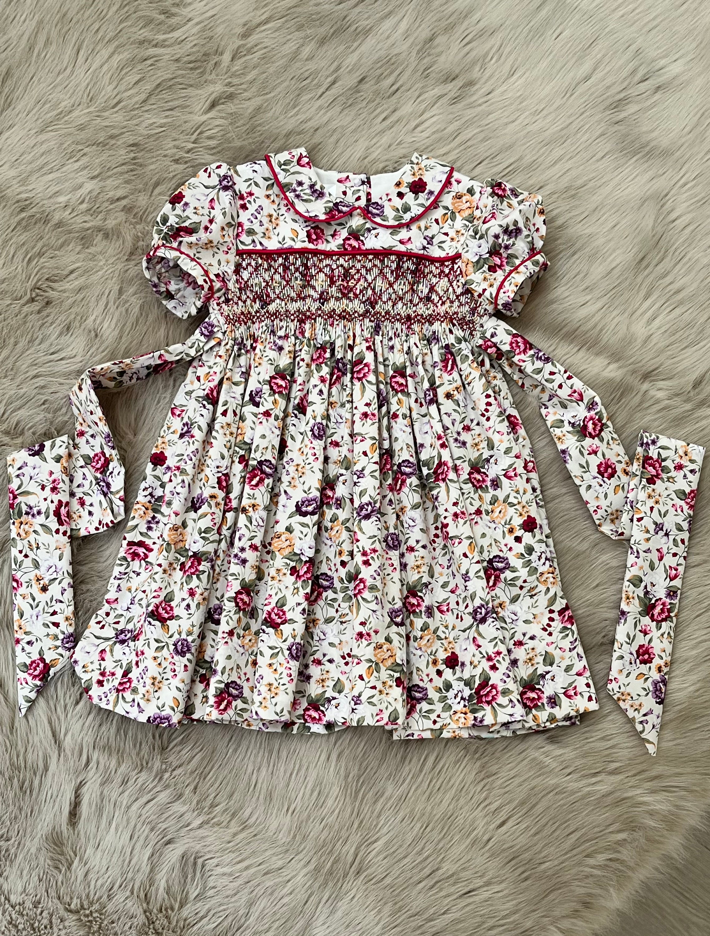 Hand Smocked Girls Dress Age 3-4 Years - 10001 - Etsy UK