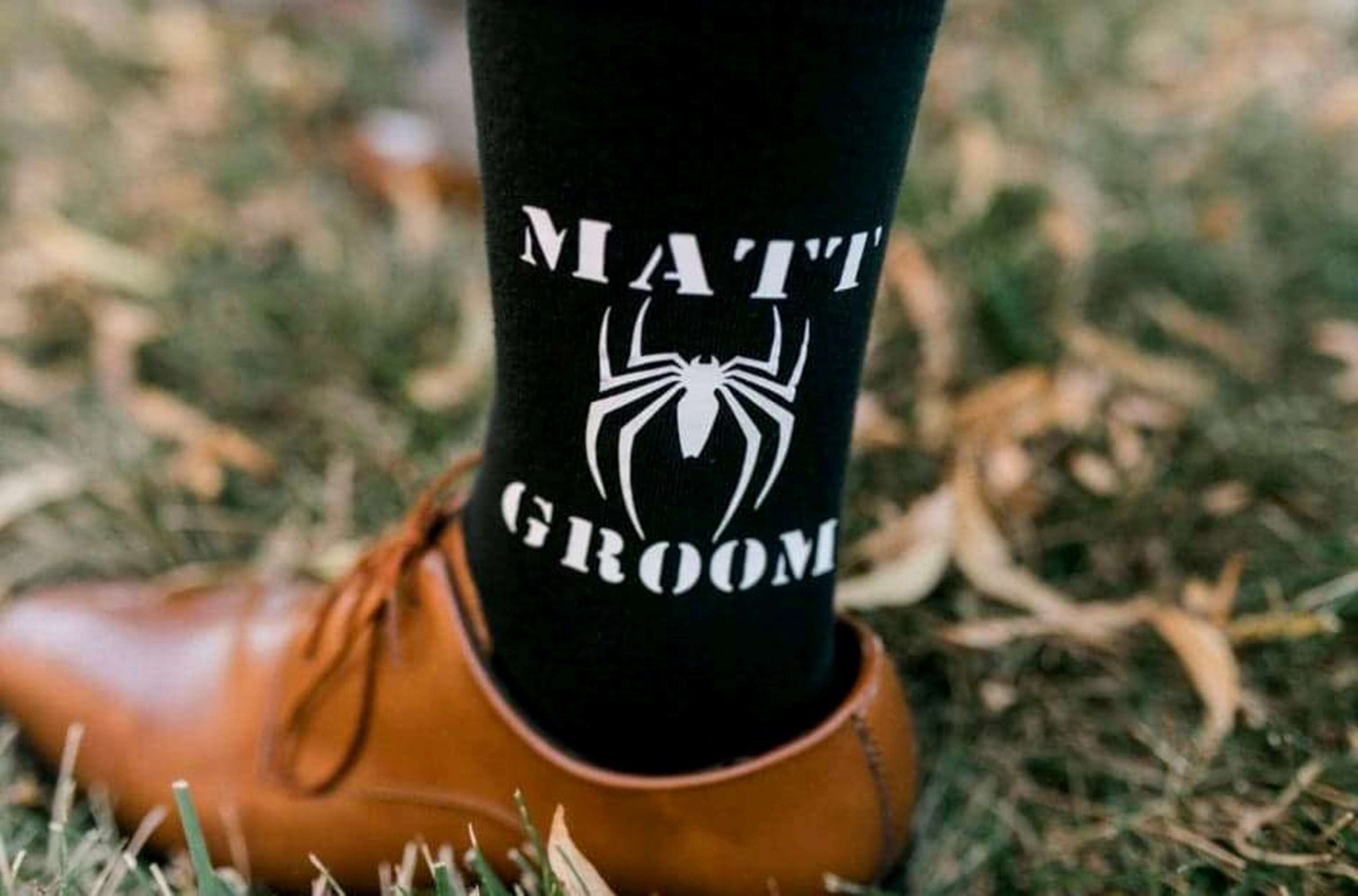 Personalized Mens Superhero Socks - Groomsmen Socks for Wedding ...