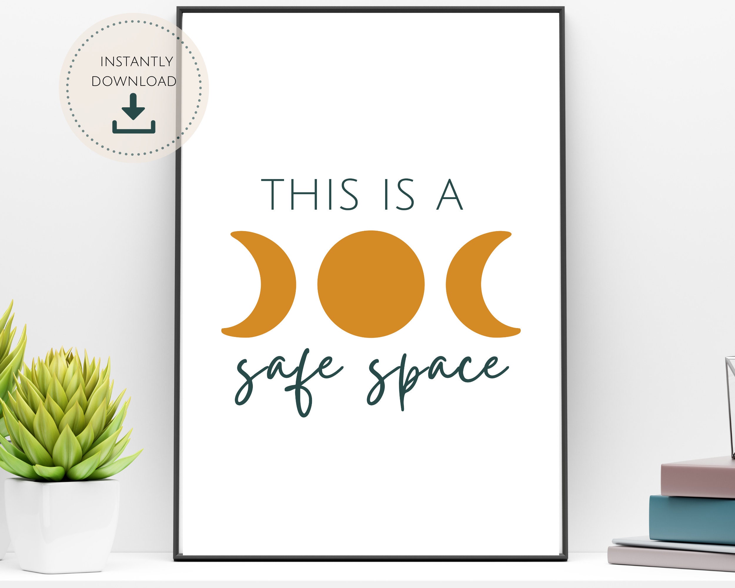 Safe Space Printable Counseling Sign - School Counselor Office Decor ...