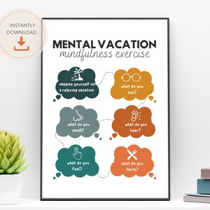 Mindfulness Poster - Calm Down Corner - Self Care Printable - School ...