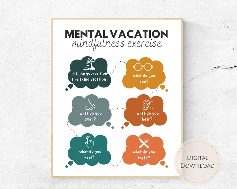 Mindfulness Poster - Calm Down Corner - Self Care Printable - School ...