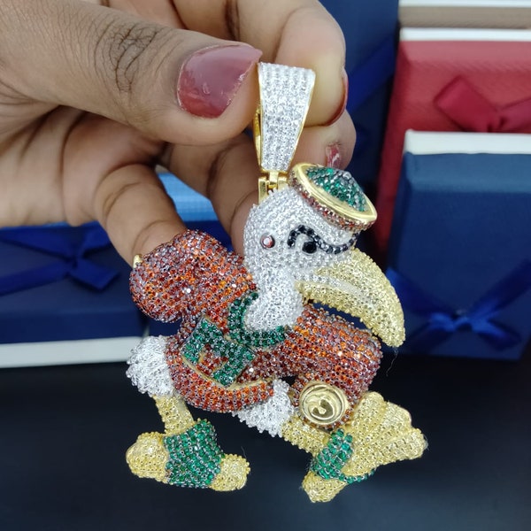 Iced Out Hen Pendant - Etsy