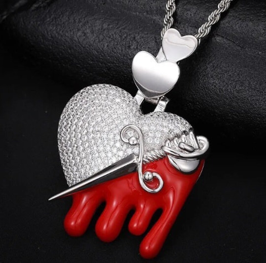 3D Hip Hop Human Heart Shape Symbol Logo Enamel Iced Out - Etsy Australia