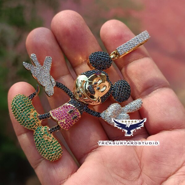 Iced Out Mickey Mouse - Etsy