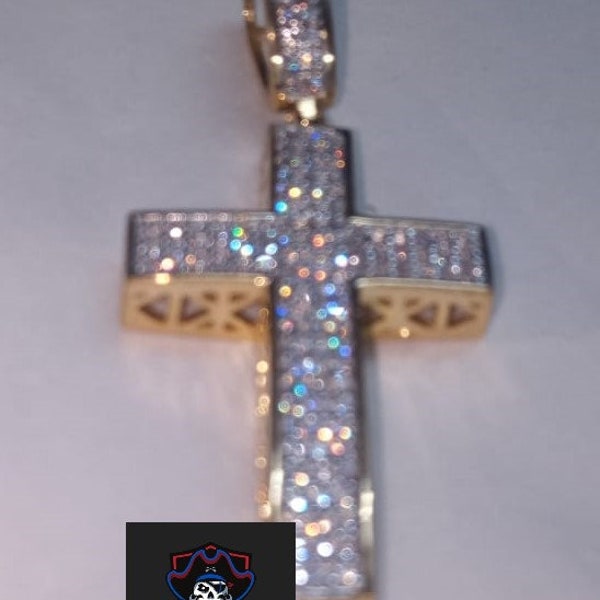 Iced Out Cross - Etsy