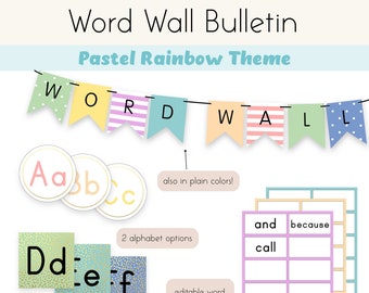 EDITABLE Boho Modern Wooden Pastel Classroom Word Wall Cards Labels ...