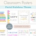 Classroom Poster Pack Pastel Rainbow Classroom Decor - Etsy
