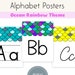 Classroom Alphabet Posters | Ocean Rainbow | Classroom Decor - Etsy