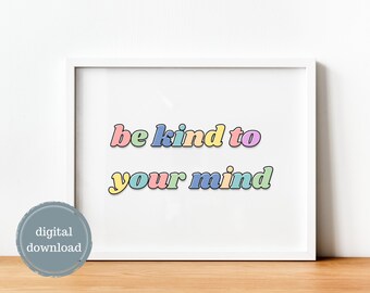 Be Kind Classroom Poster - Etsy