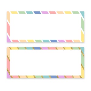 Name Tags | Pastel Rainbow | Classroom Management - Etsy
