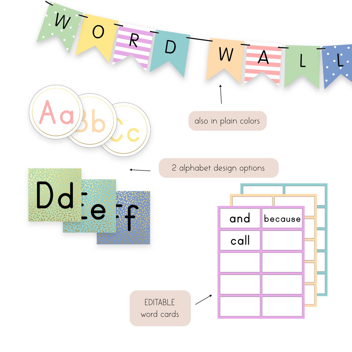 Pastel Rainbow Classroom Theme Pack Classroom Decor - Etsy