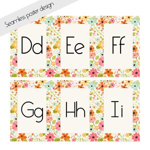 Classroom Alphabet Posters Garden Flowers Classroom Decor - Etsy