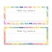 Name Tags | Pastel Rainbow | Classroom Management - Etsy