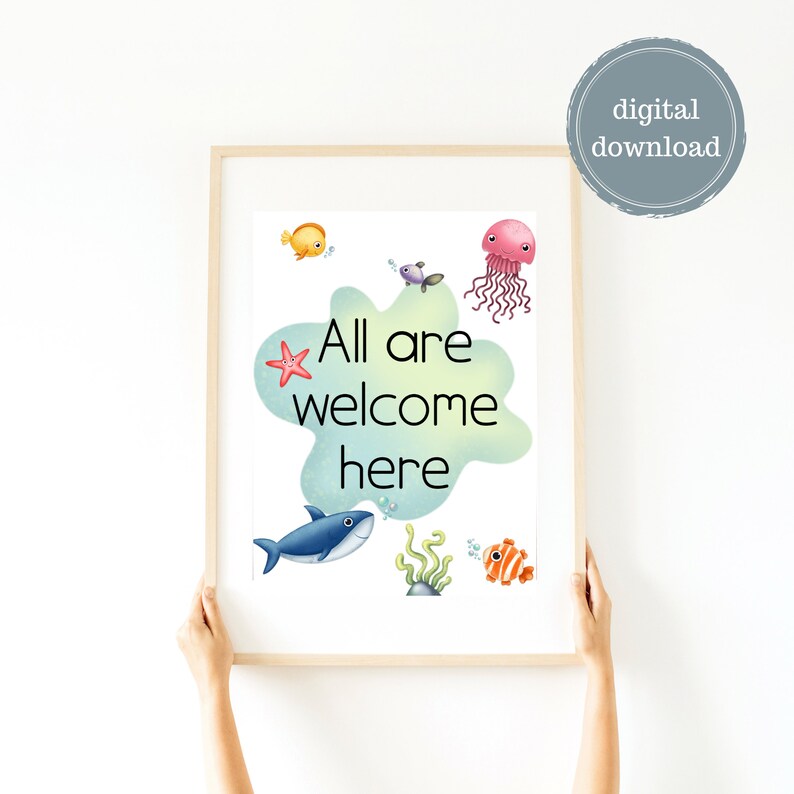 Classroom Poster Pack | Ocean Rainbow | Classroom Decor - Etsy