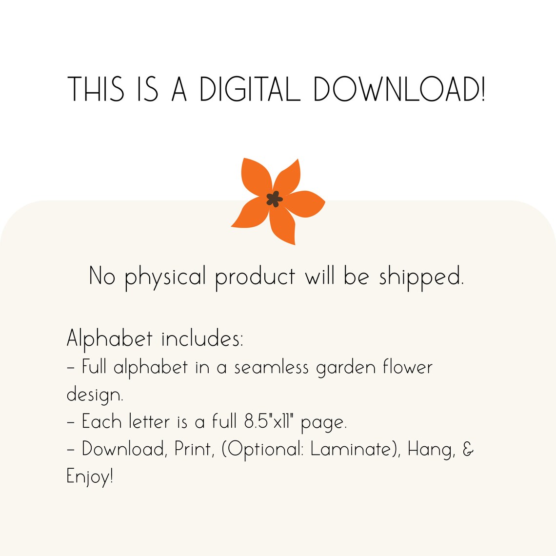 Classroom Alphabet Posters Garden Flowers Classroom Decor - Etsy