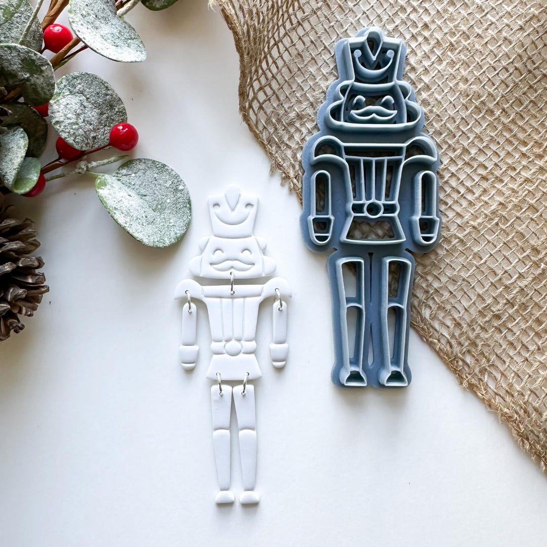 Nutcracker Clay Cutter: Christmas Ornament, Polymer Clay (5 Inch) - Etsy