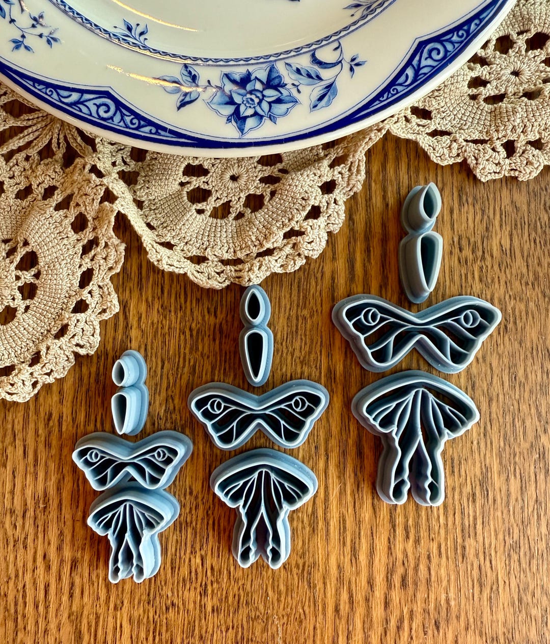 Moth Polymer Clay Cutters: Luna Gate Builder, Earring Making - Etsy