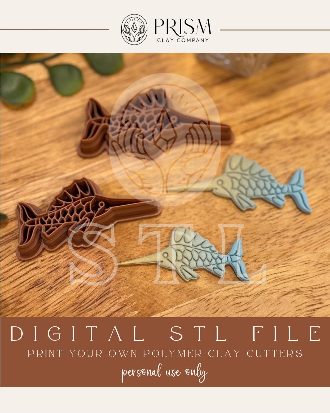 Swordfish Polymer Clay Cutter STL File: 3D Printing Template (2 Sizes ...