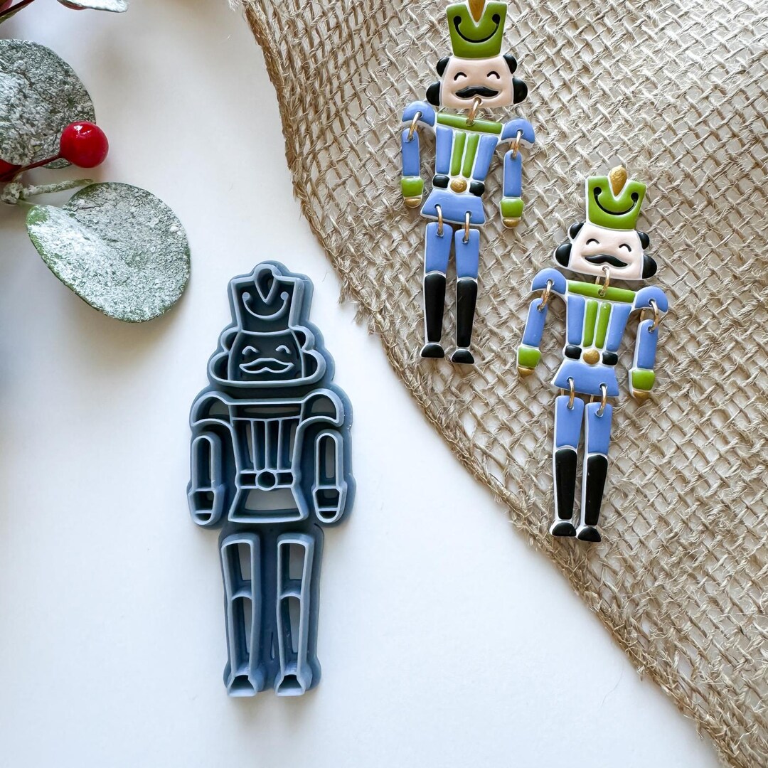 Nutcracker Dangle Polymer Clay Cutter: Christmas Earring Making - Etsy