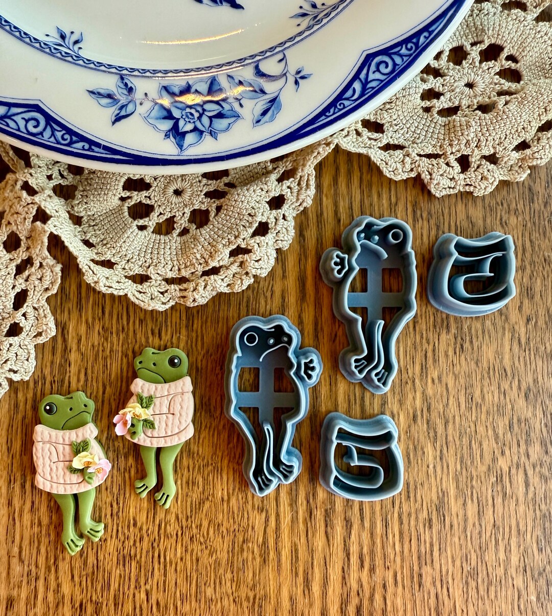 Frog Sweater Builder Polymer Clay Cutters: Earring Making - Etsy