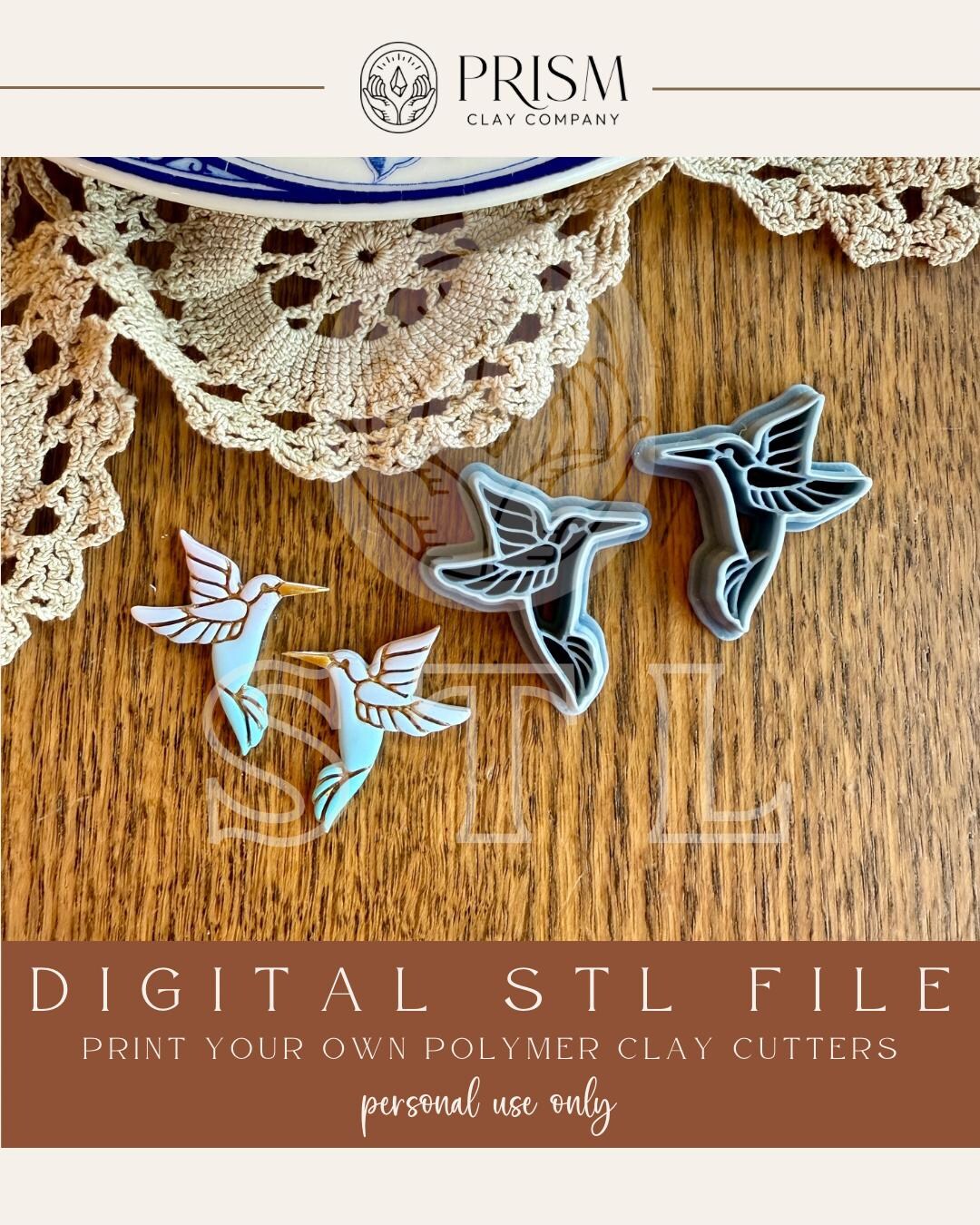 Hummingbird Polymer Clay Cutter STL File (digital Download) - Etsy
