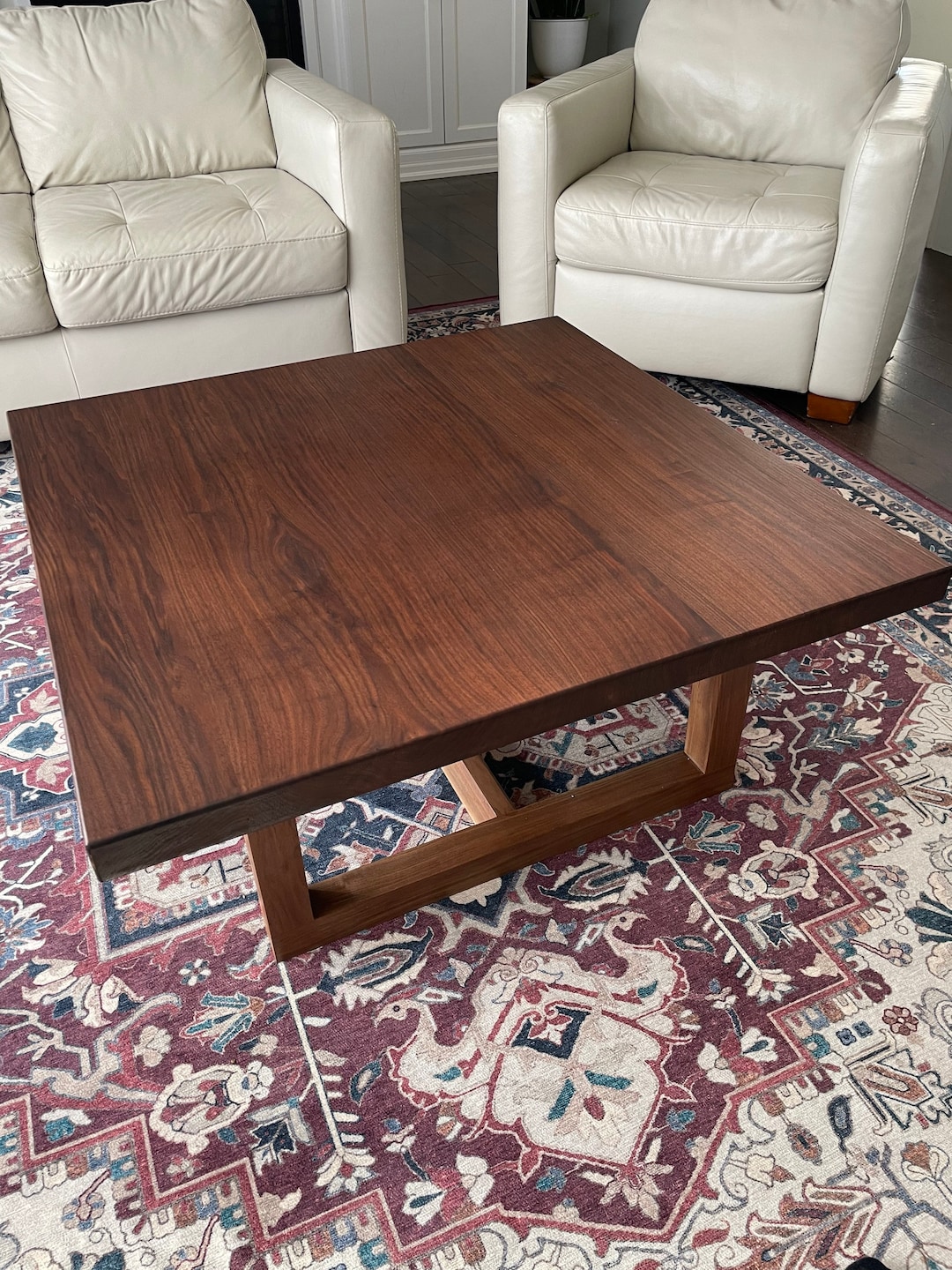 Hand Crafted Solid Walnut Coffee Table - Etsy