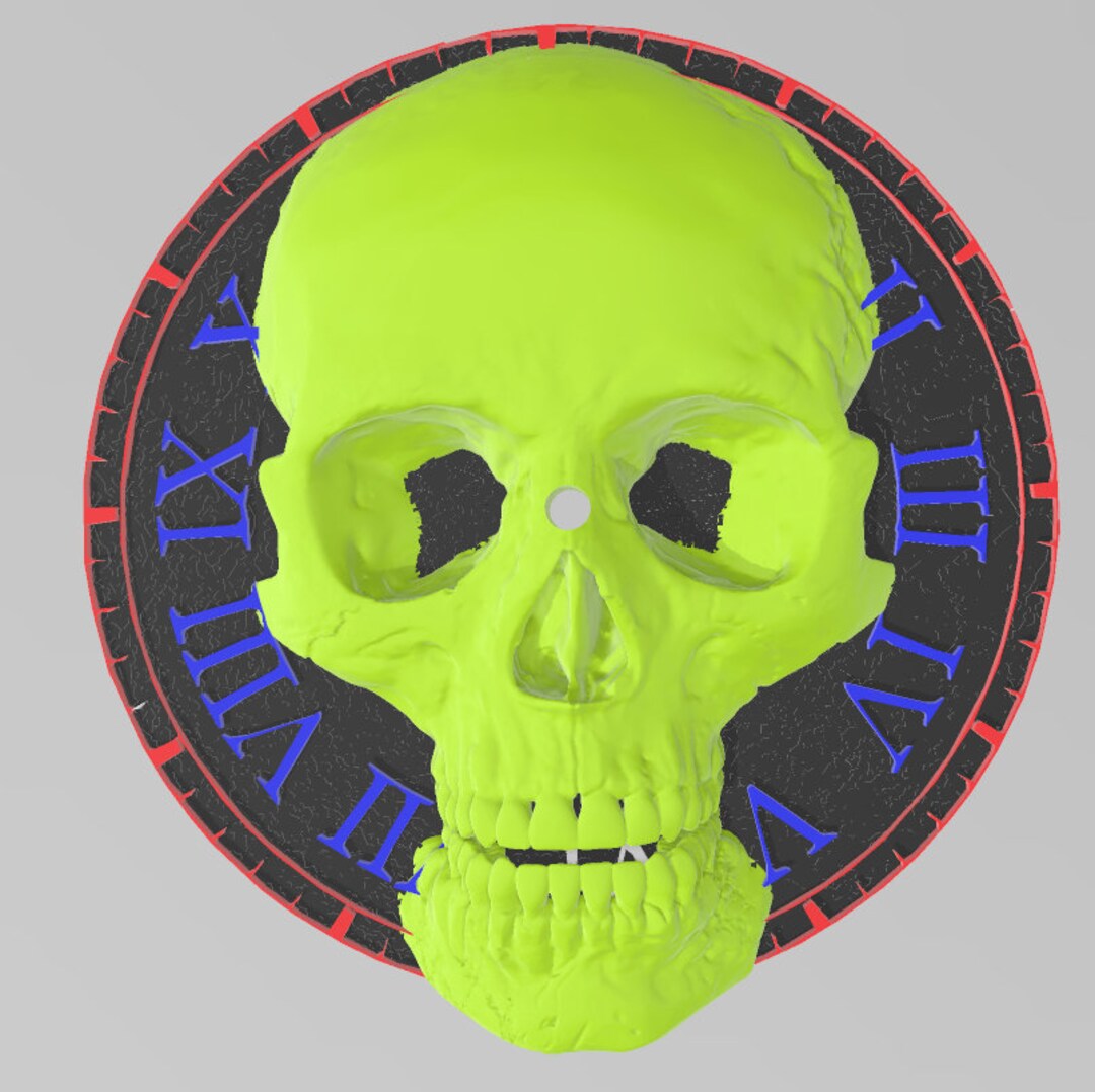 Glow in the Dark / Blacklight Gothic Skull Wall Clock. Skulls - Etsy