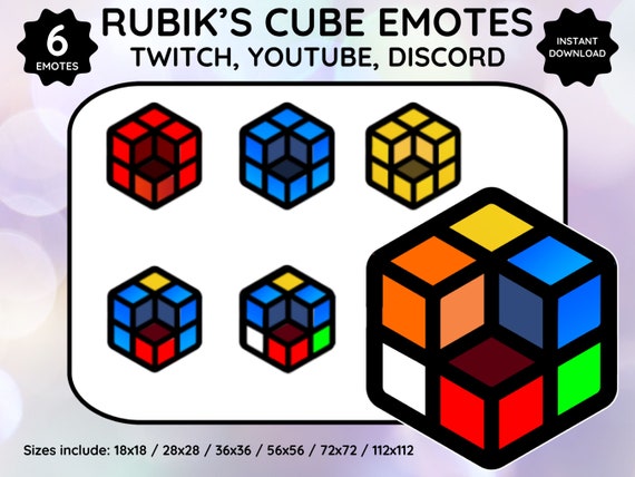 Rubiks Cude Emotes Pack. Subscriber / Channel Points / Emotes | Etsy