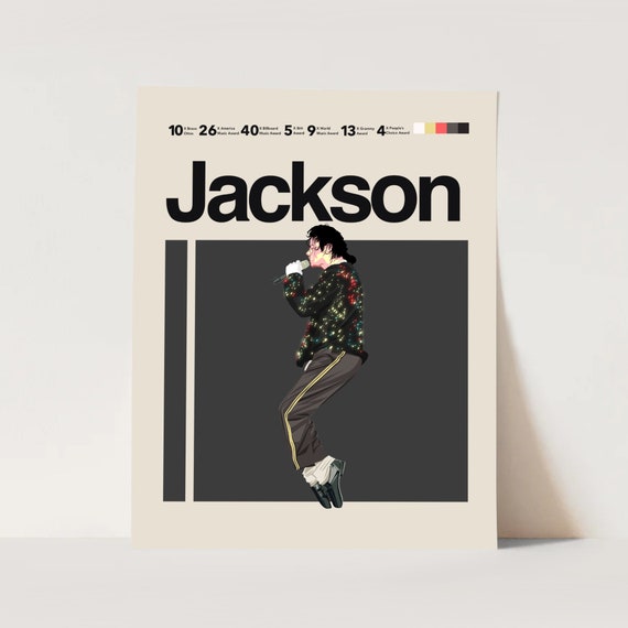 Michael Jackson Moonwalk Poster