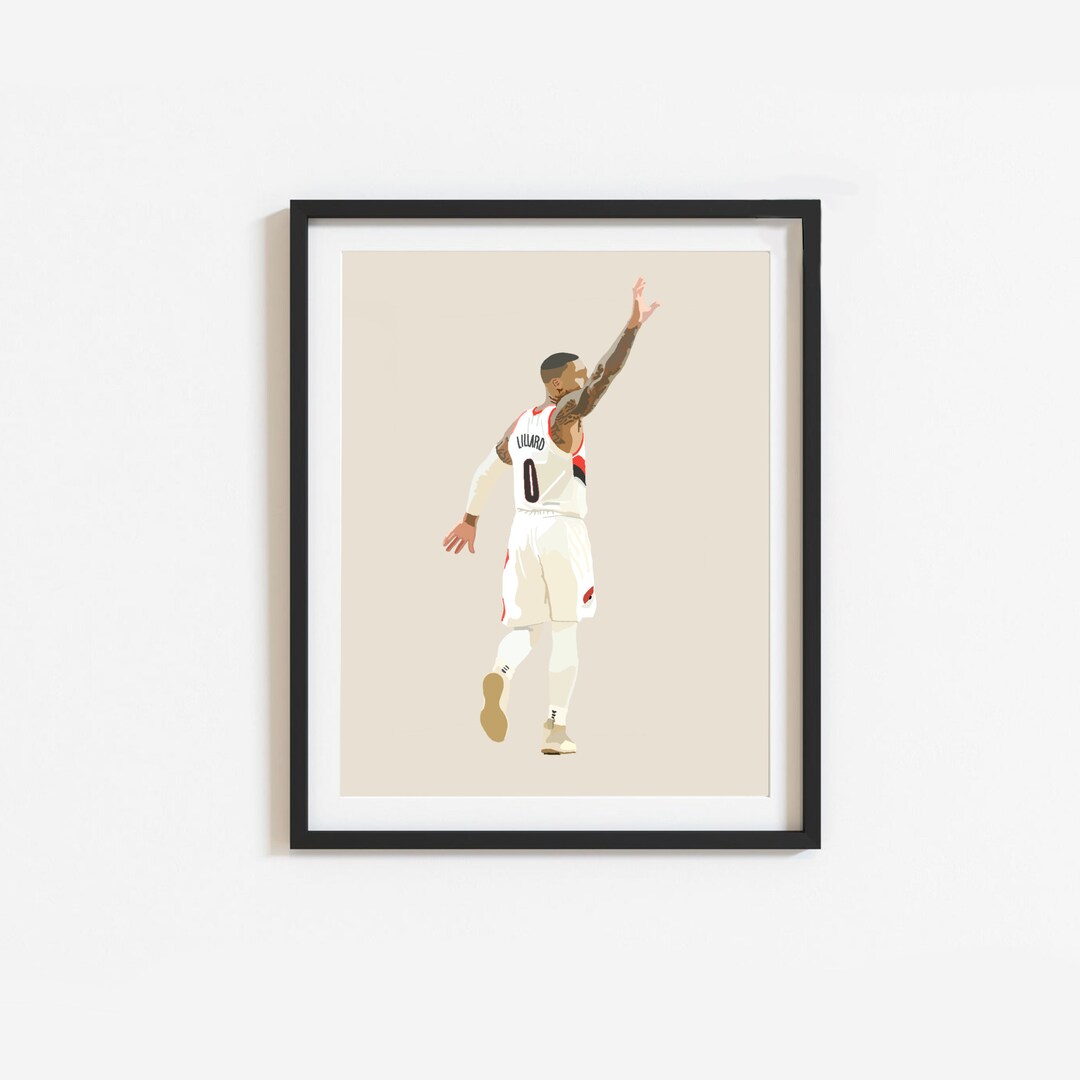 Damian Lillard Poster, Blazers Poster, Portland Trailblazers, Dame Time ...