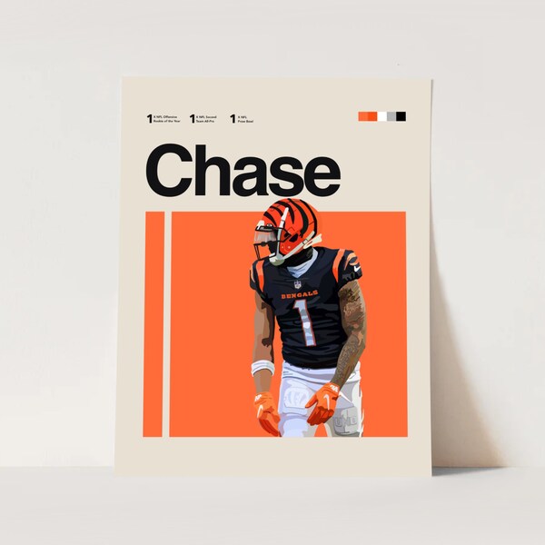 Ja'marr Chase Poster - Etsy