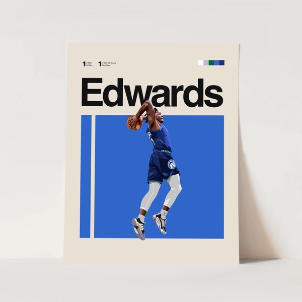 Anthony Edwards Wall Art - Etsy