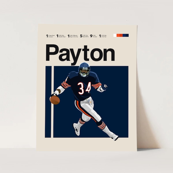 Walter Payton - Etsy
