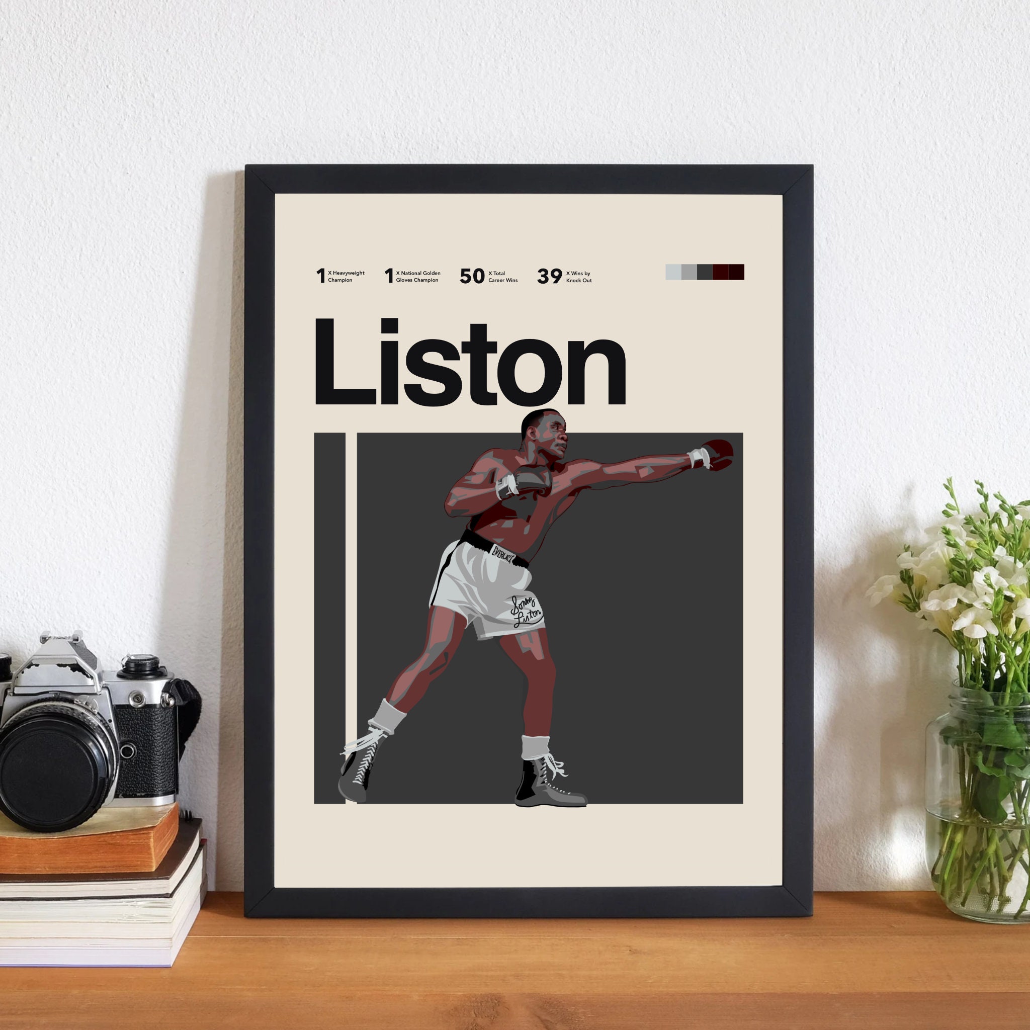 Sonny Liston Poster Heavyweight Boxing Poster Print 11x14 - Etsy
