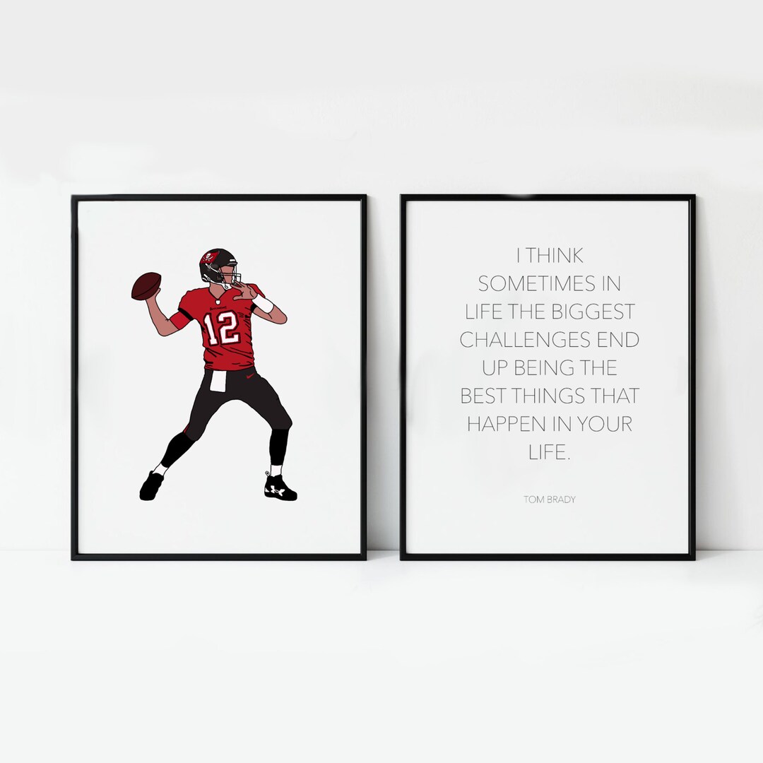 Tom Brady Poster, Buccaneer Posters, Modern Football Poster, Tom Brady ...