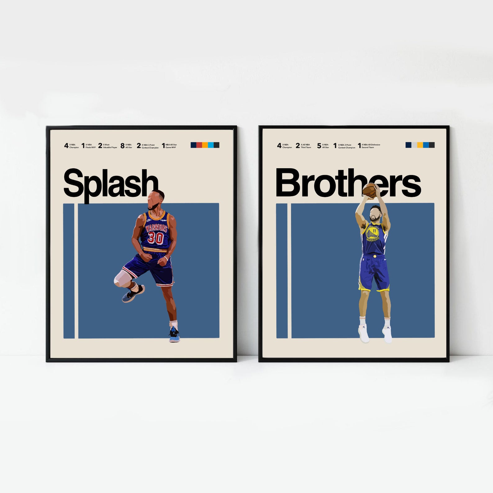 Splash Brothers Poster Golden State Warriors Art NBA Poster - Etsy