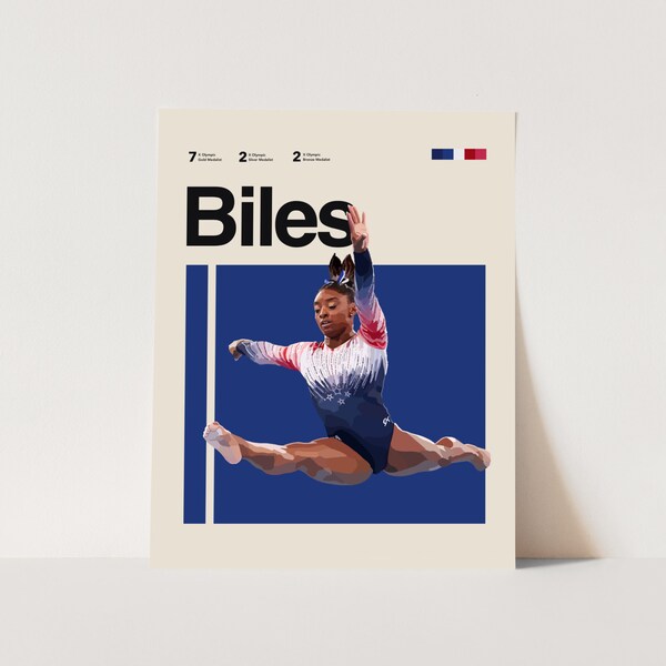 Simone Biles Poster Prints - Etsy