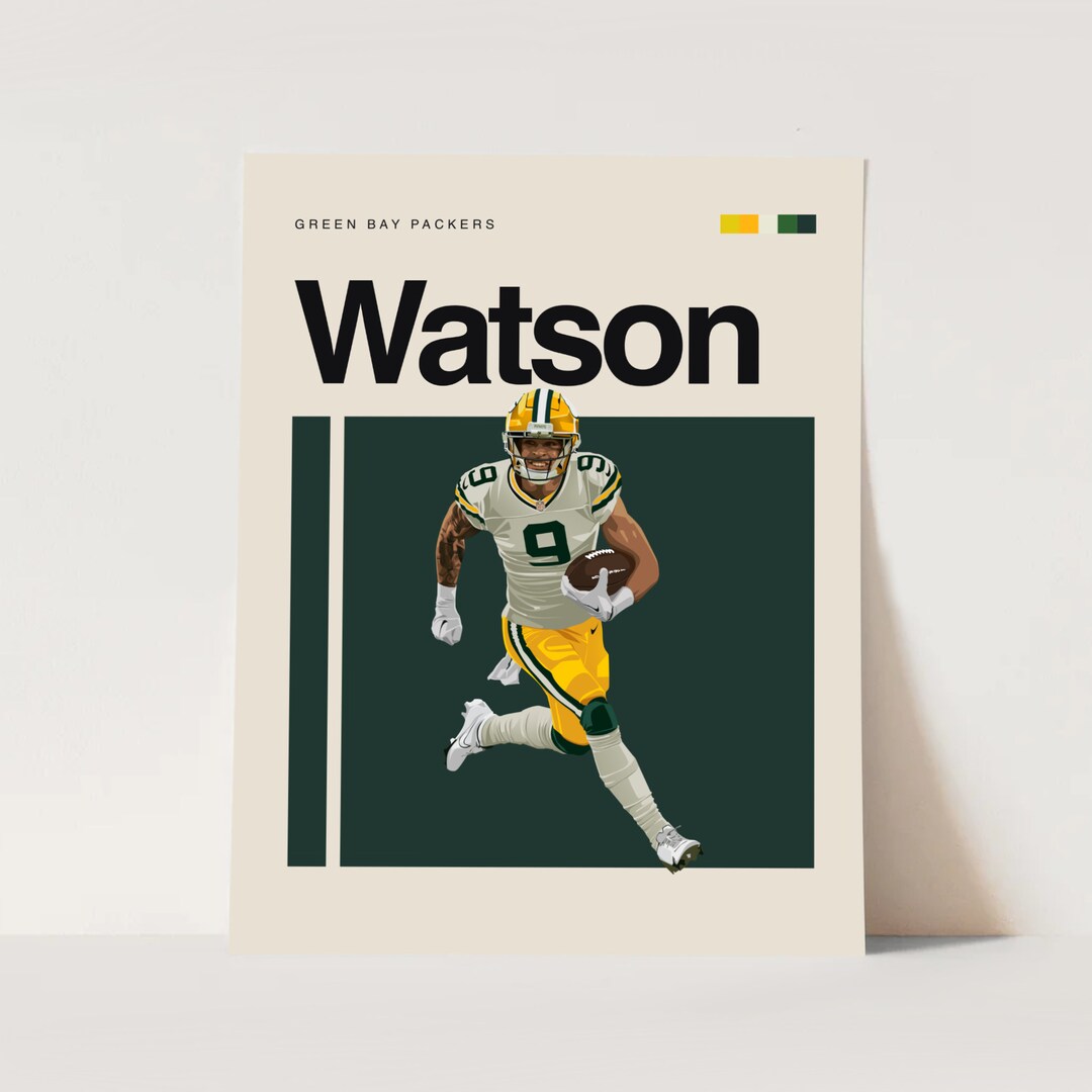 Christian Watson Poster Green Bay Packers Art 11x14 - Etsy