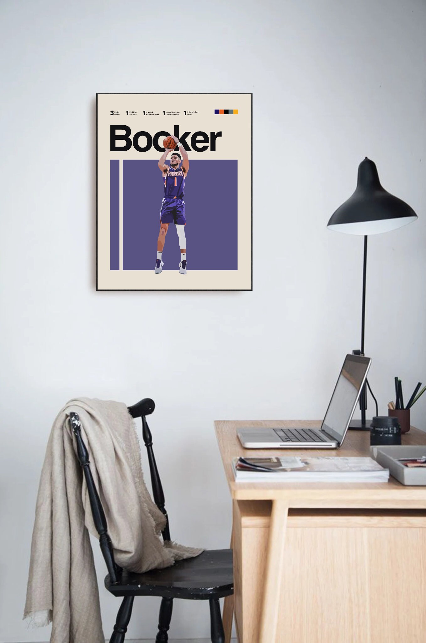 Devin Booker Inspired Poster Phoenix Suns Art Print 11x14 - Etsy