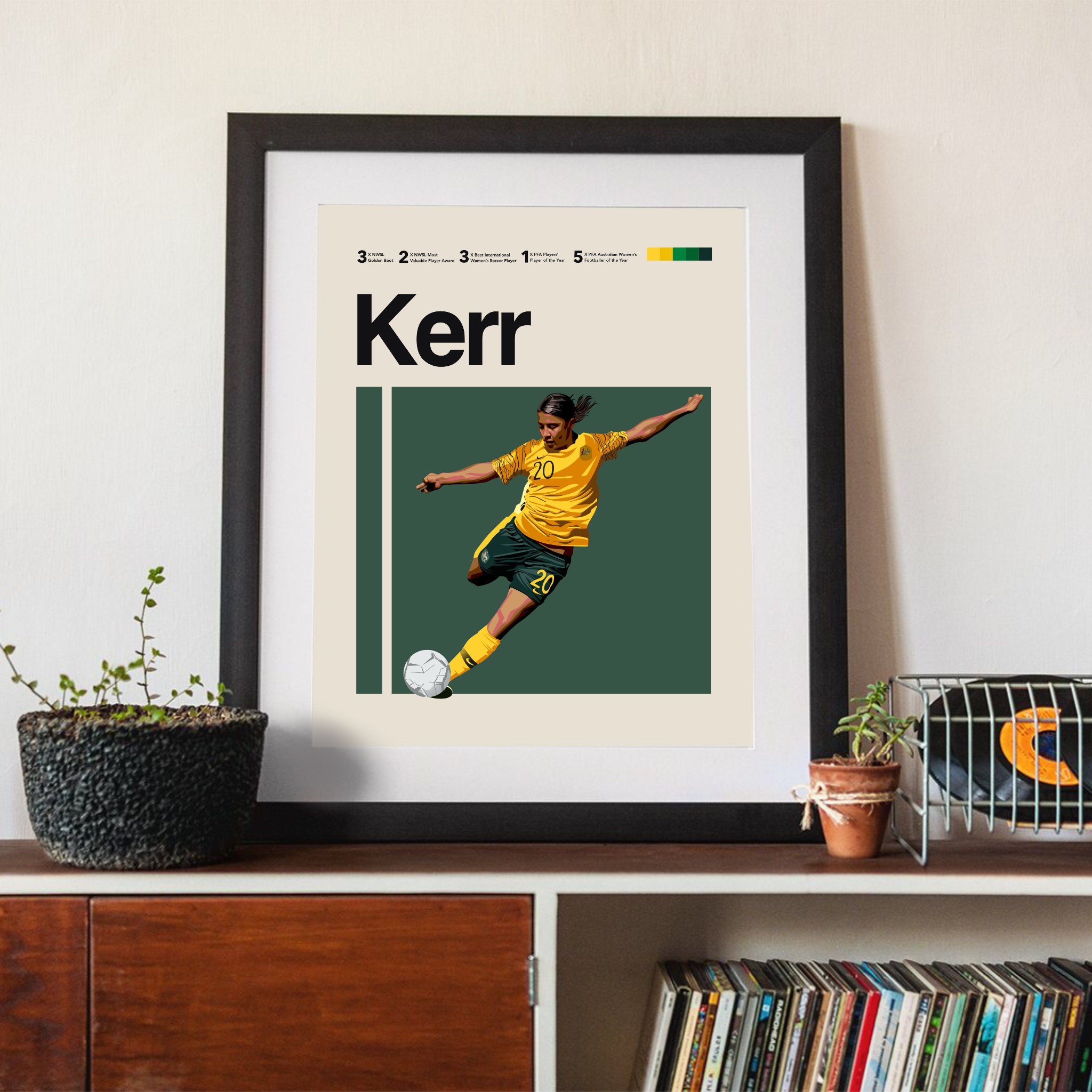 Sam Kerr Poster, Australian Womens Footballer Matildas sold by Vince ...