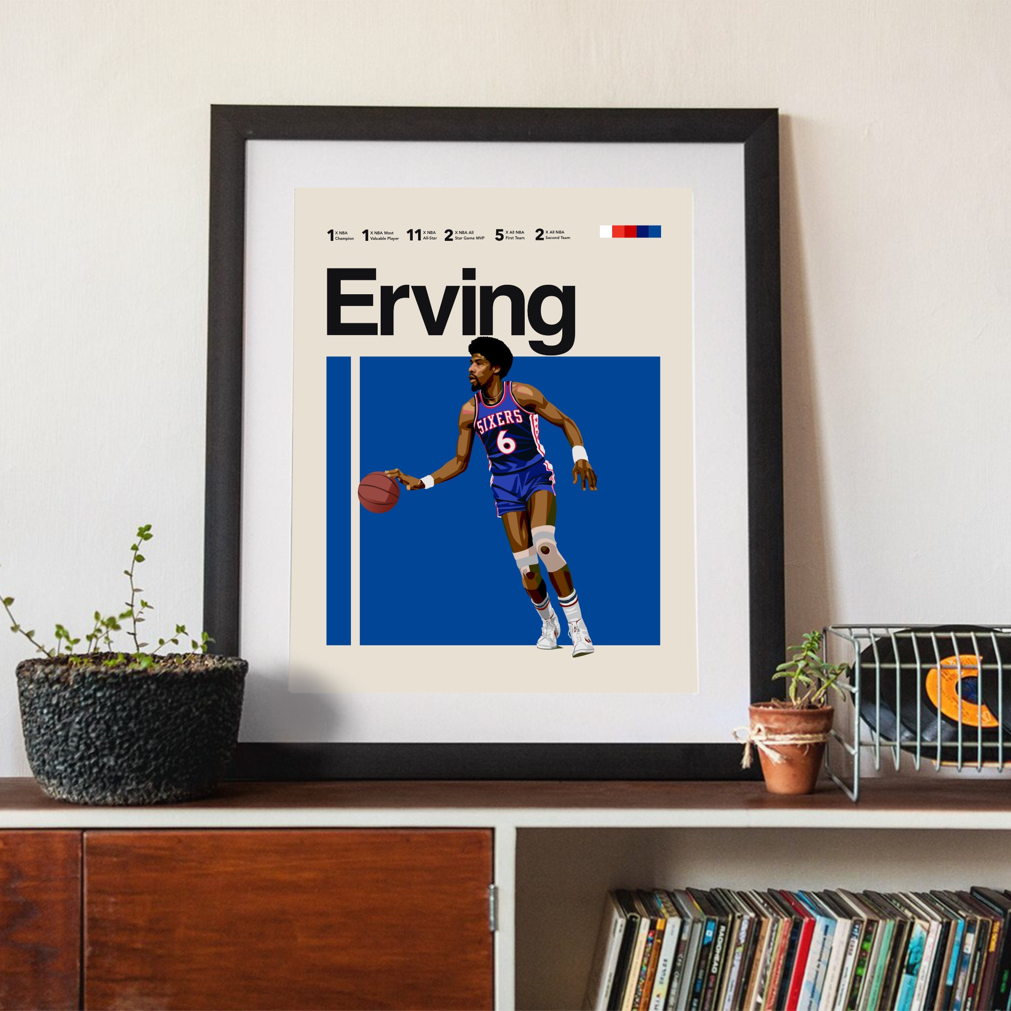 Julius Erving Poster sold by Christopher Gray | SKU 41797081 | 50% OFF ...